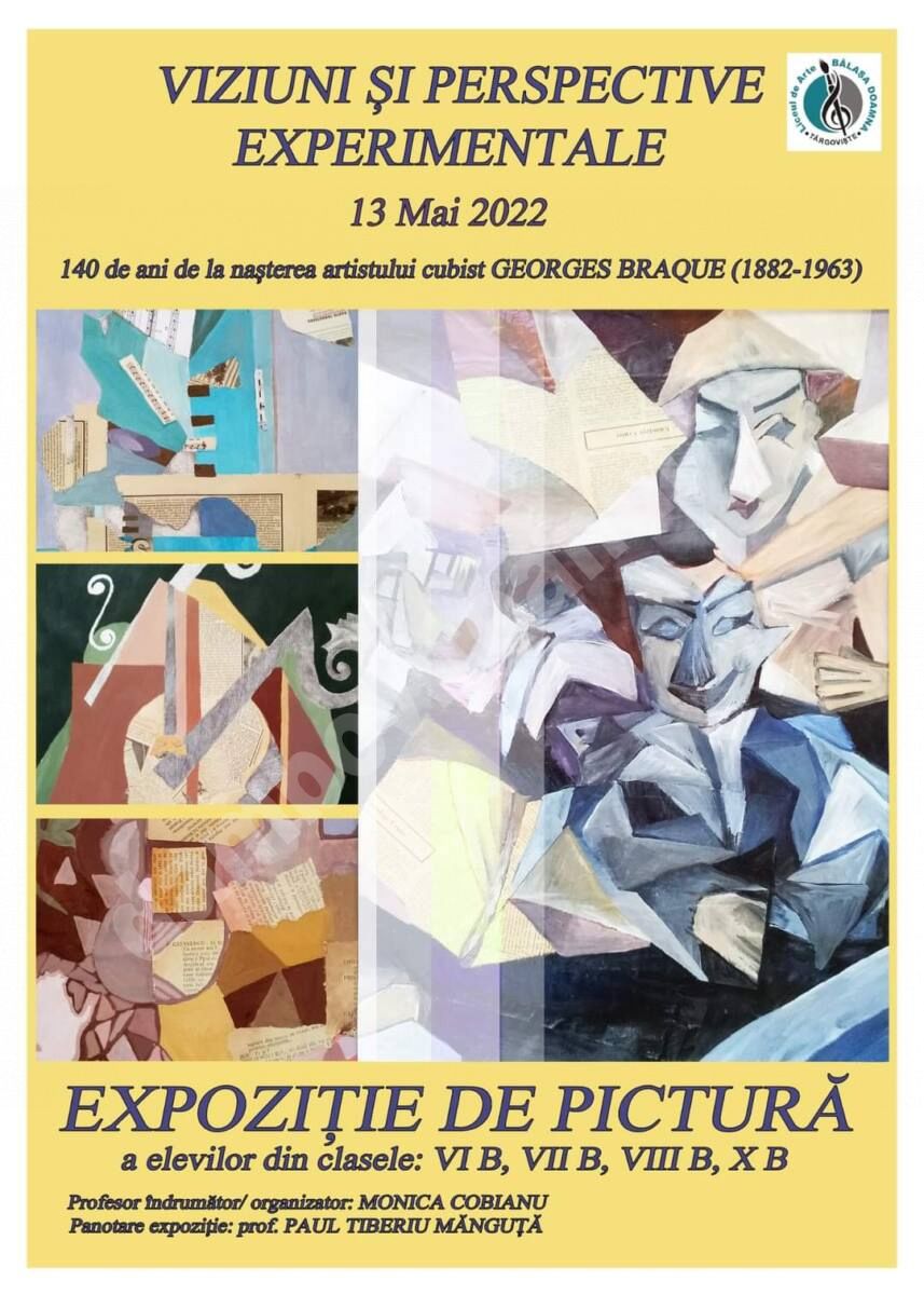 Expoziție de pictură la Liceul de Arte „Bălașa Doamna”