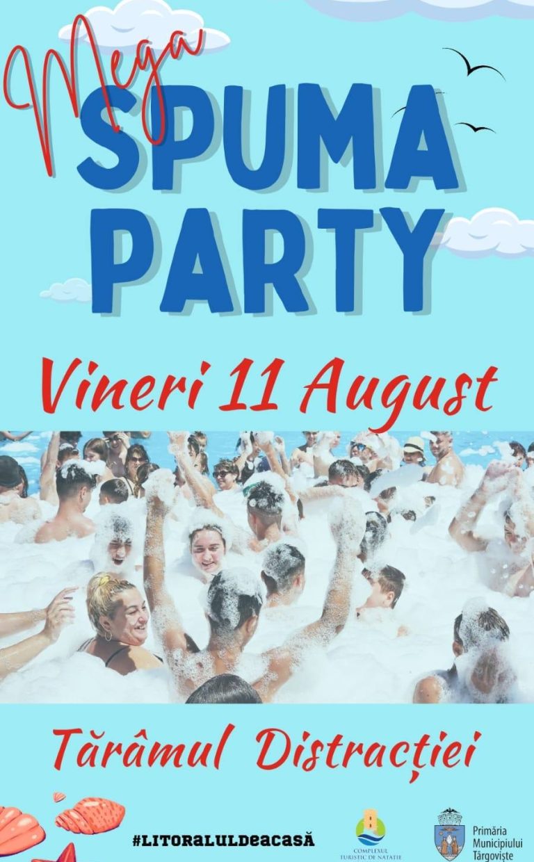 Mega Spuma Party, vineri, la ștrandul Complexului Turistic de Natație ...