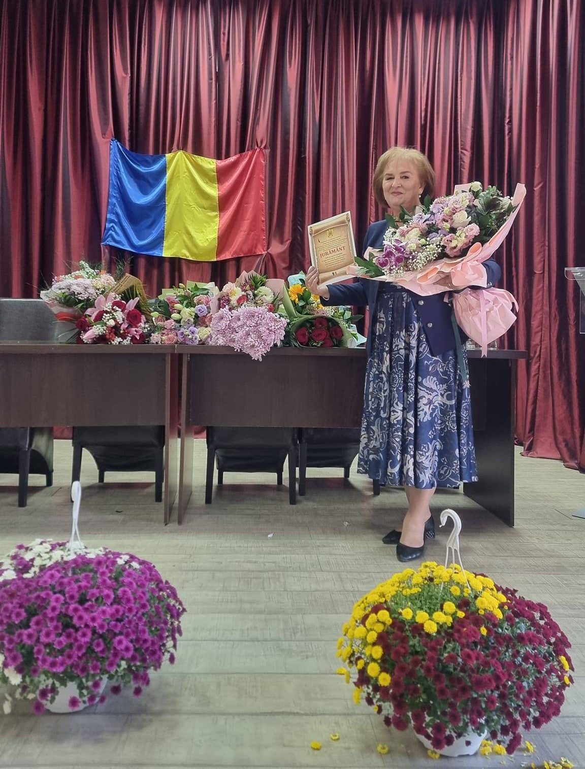 Luisa Bărboiu a depus jurământul pentru al 7-lea mandat de primar, la Nucet